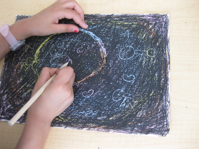 Scratch Art Fun in Grade 1 | ART LESSONS FOR KIDS