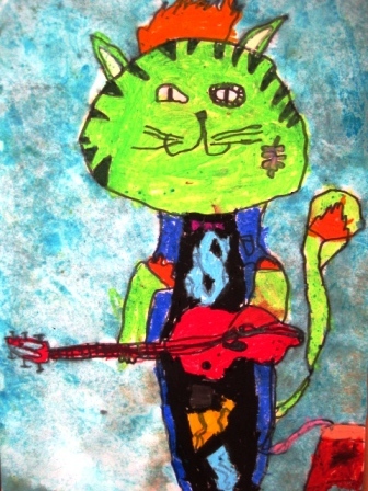 Grade 2 Cool Cats | ART LESSONS FOR KIDS