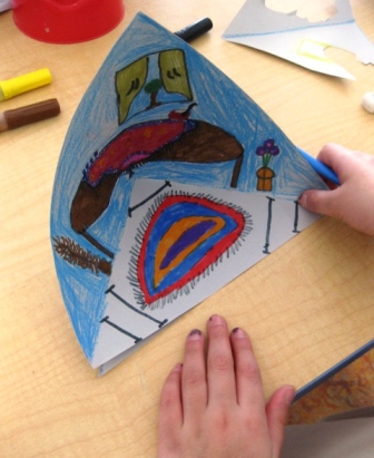 Awesome Triaramas in Grade Three | ART LESSONS FOR KIDS