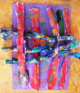 Recycled Paper Weaving in Grade Two | ART LESSONS FOR KIDS