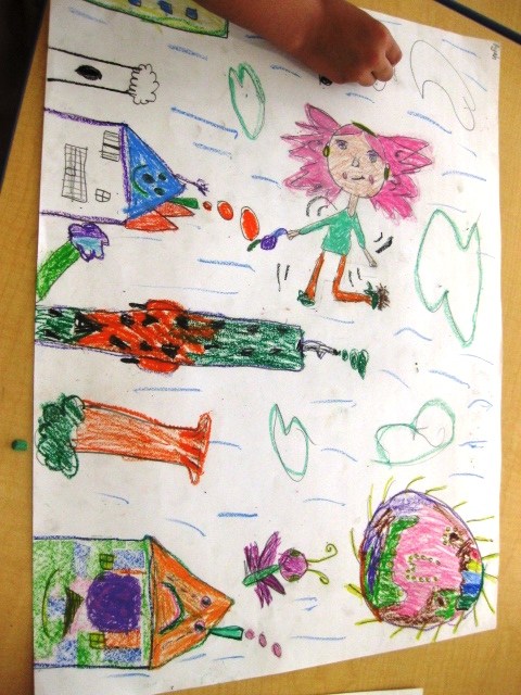 Chagall Inspired Dreaming in Grade Two | ART LESSONS FOR KIDS