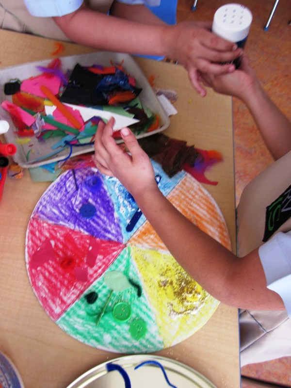 Delicious Color Wheel Pizzas in Grade Two | ART LESSONS FOR KIDS