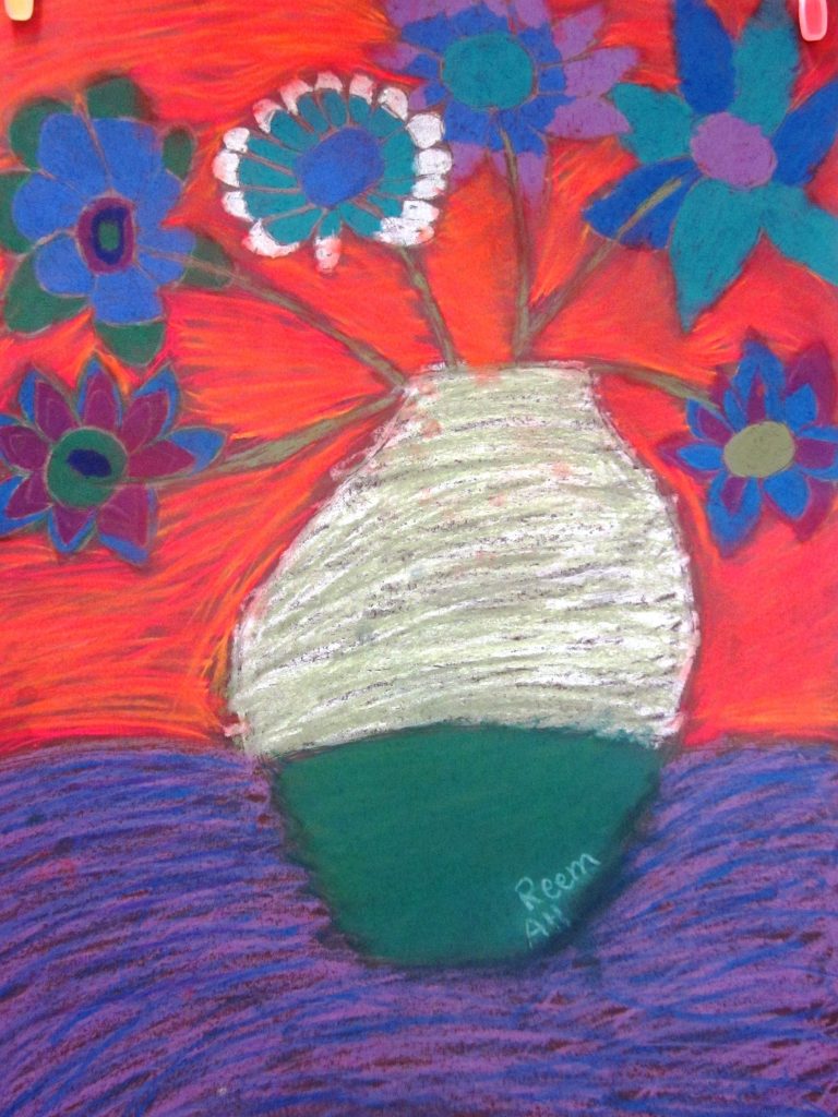 Oil and Chalk Pastel Art in Grade Four | ART LESSONS FOR KIDS