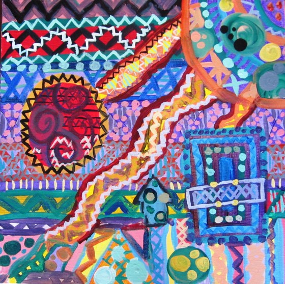 Gorgeous Abstract Art in Grade Seven | ART LESSONS FOR KIDS