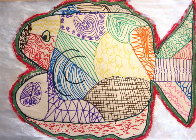 Textured Animals in Grade One | ART LESSONS FOR KIDS