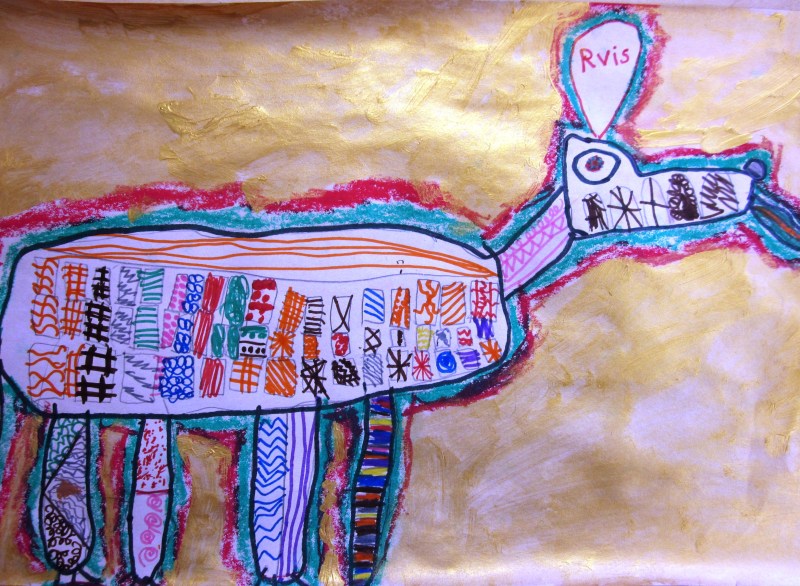 Textured Animals in Grade One | ART LESSONS FOR KIDS