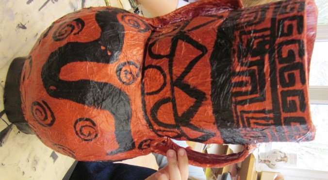 Papier Mache Greek Vases in Grade Seven | ART LESSONS FOR KIDS