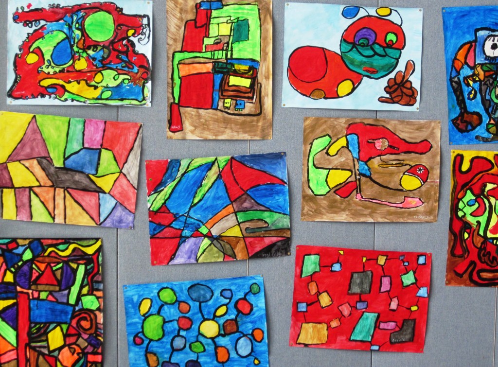 Abstract Art in Grade Three | ART LESSONS FOR KIDS