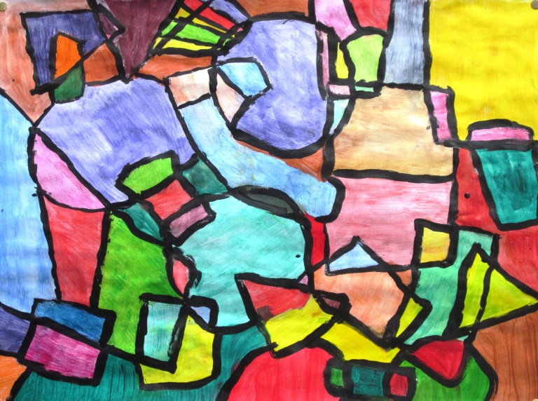 Abstract Art in Grade Three | ART LESSONS FOR KIDS