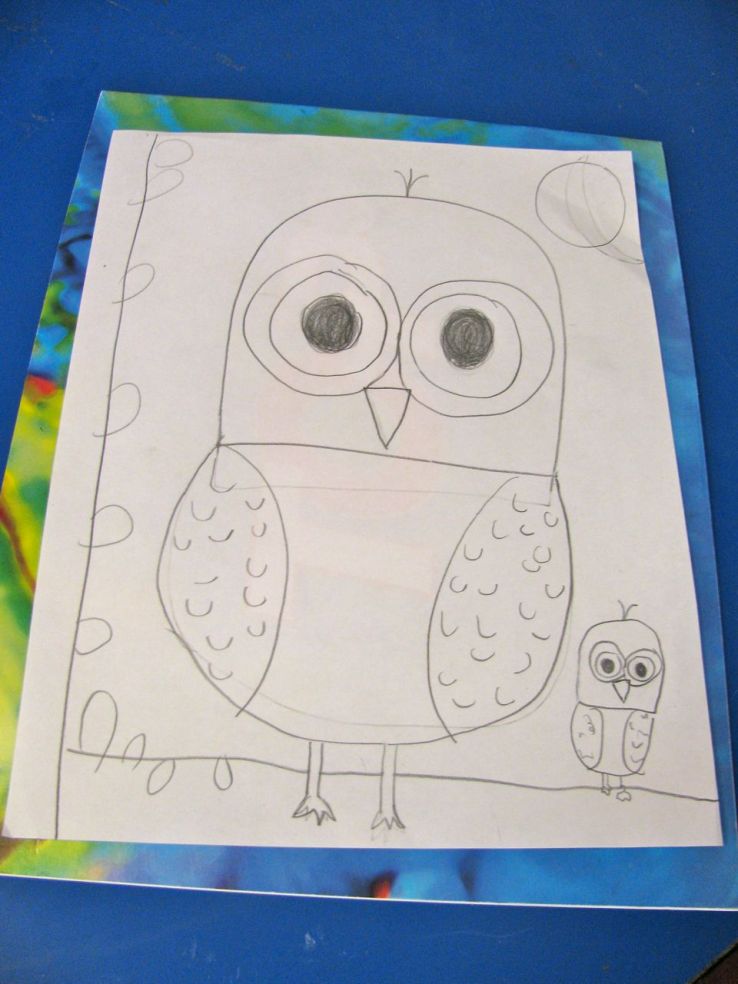 Teach How to Draw Gorgeous Owls in Grade One | ART LESSONS FOR KIDS