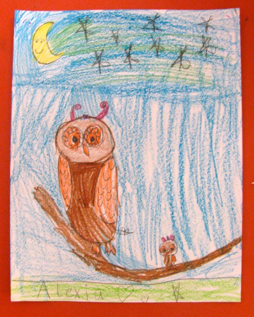 Teach How to Draw Gorgeous Owls in Grade One | ART LESSONS FOR KIDS